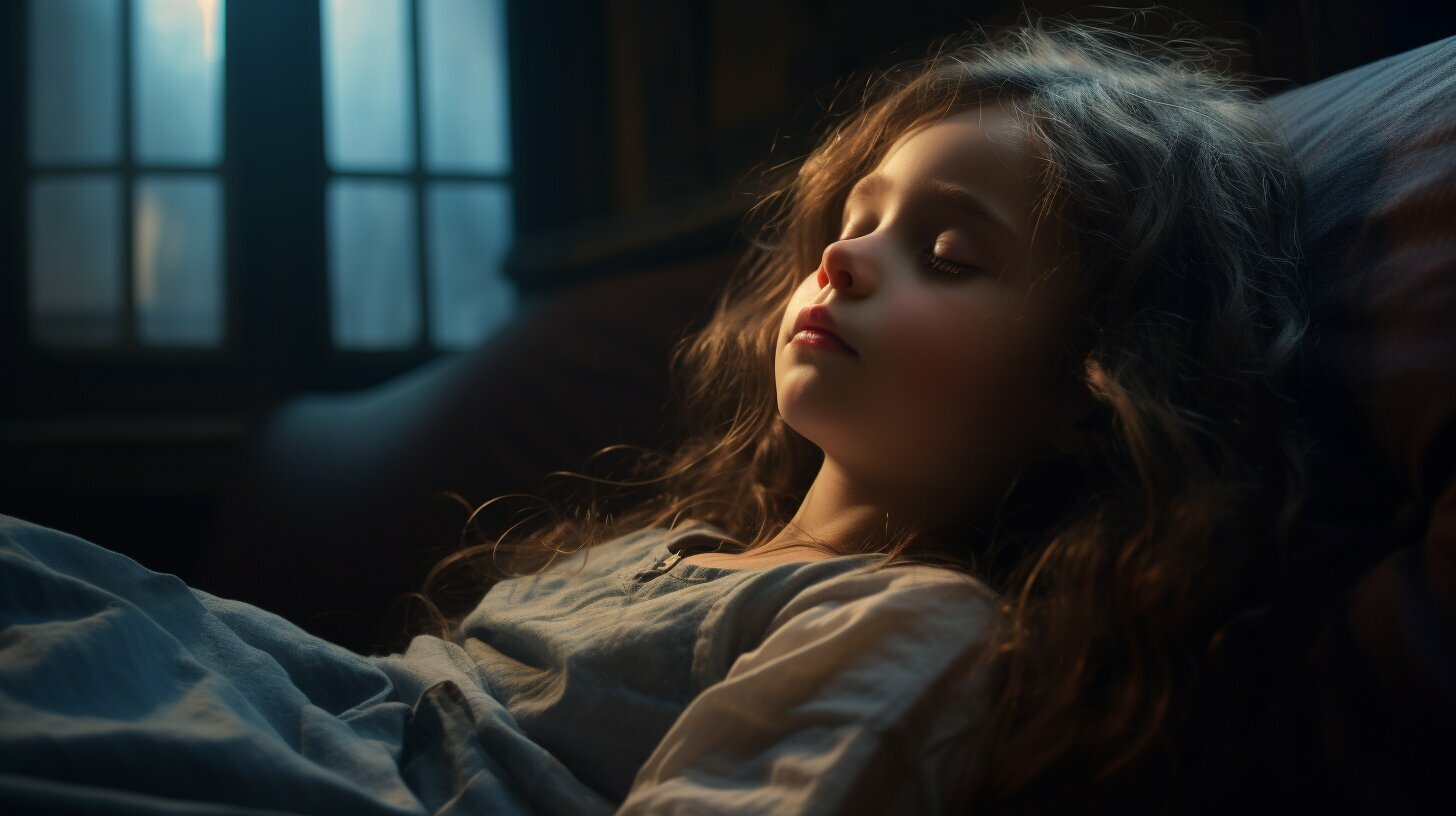 why does my child sleep with their eyes half open